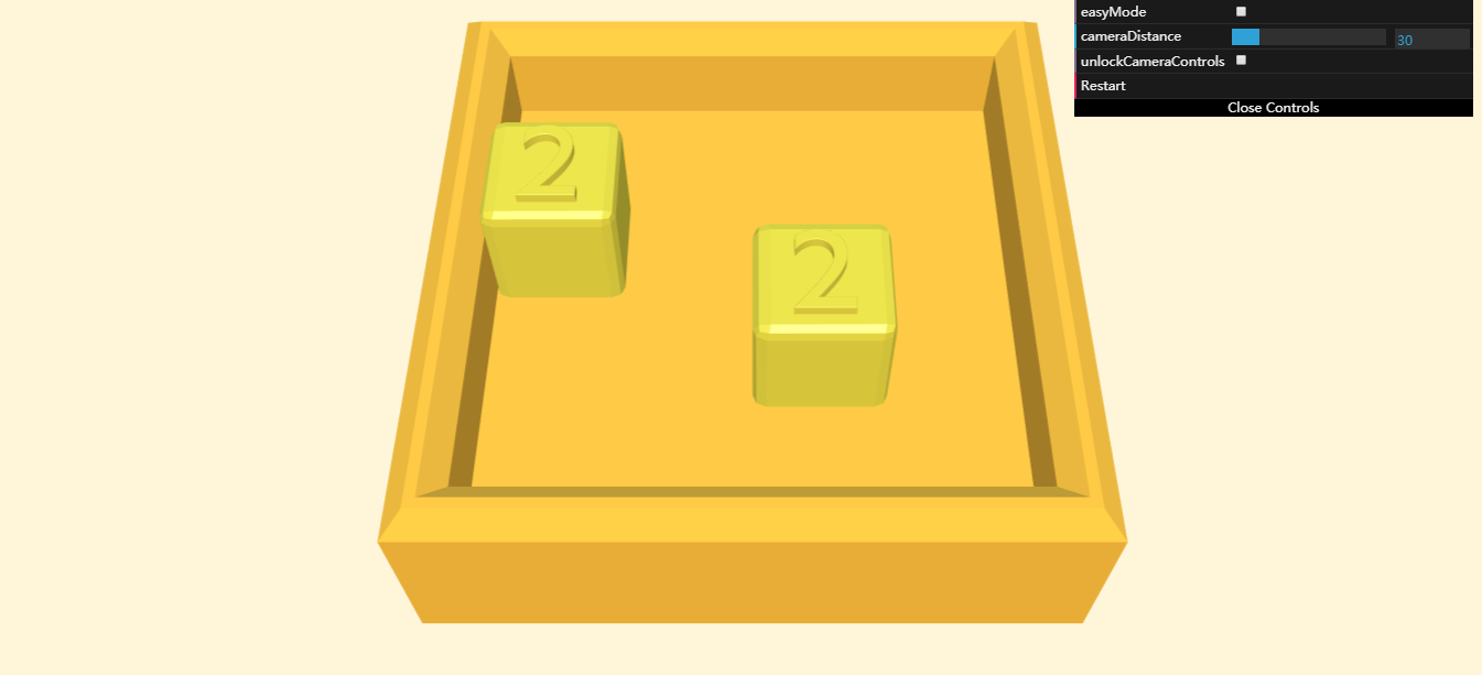 GitHub - YuzhanChen/2048--3D: A 3D version of 2048 game
